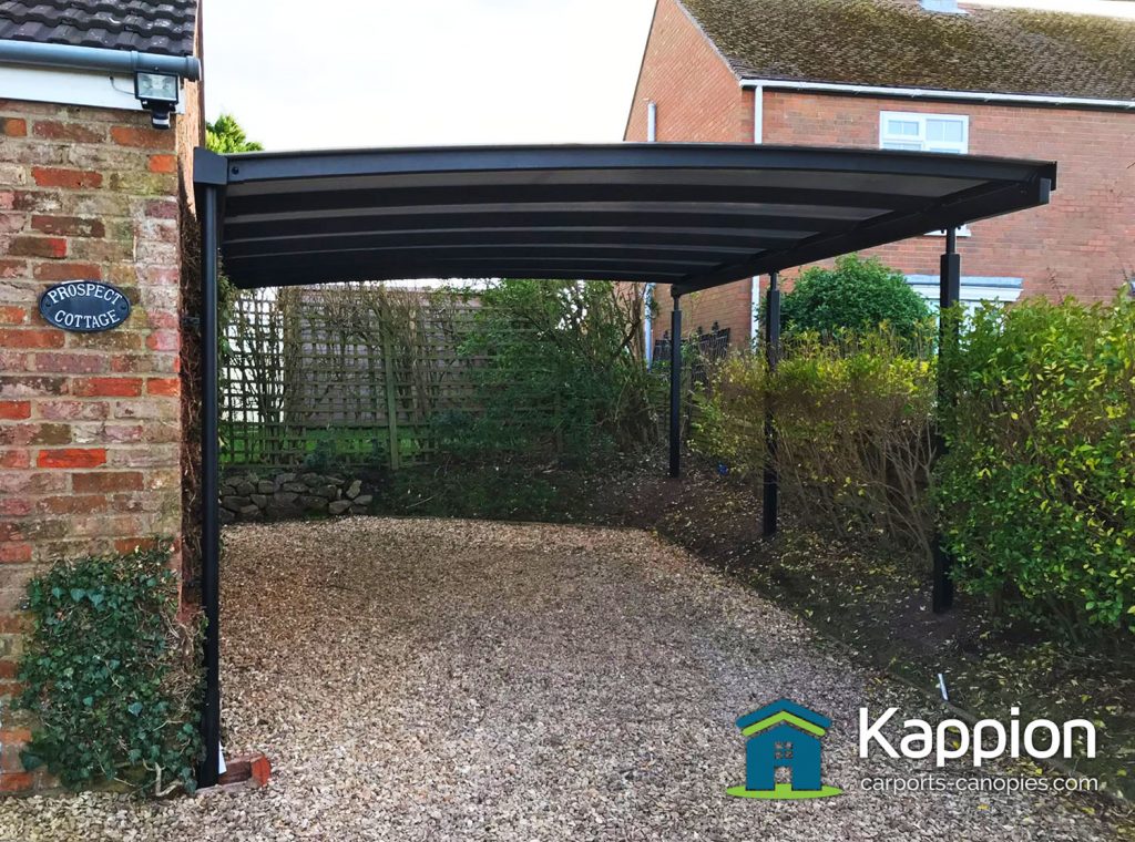 A Quarter Curved Carport Installed in Lincolnshire | Kappion Carports