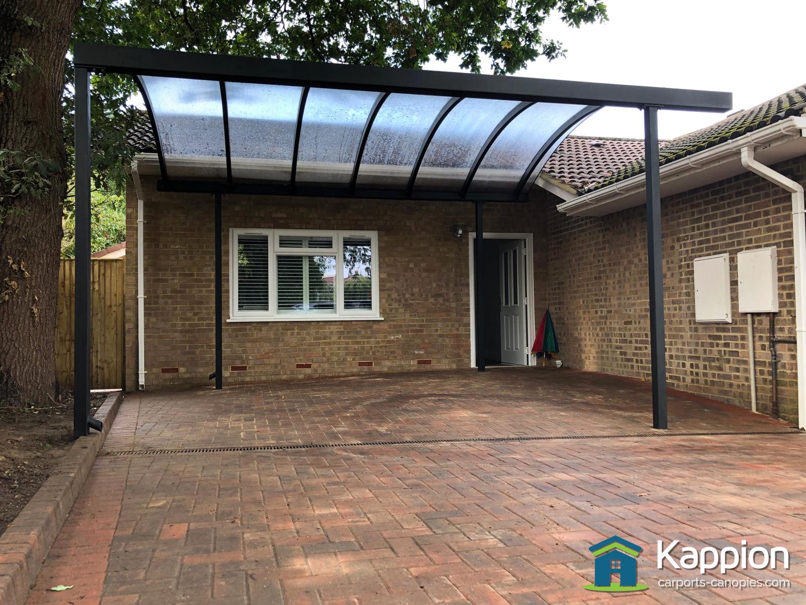 Barrel Curved Carport installed in Croydon for Cowan Architects ...