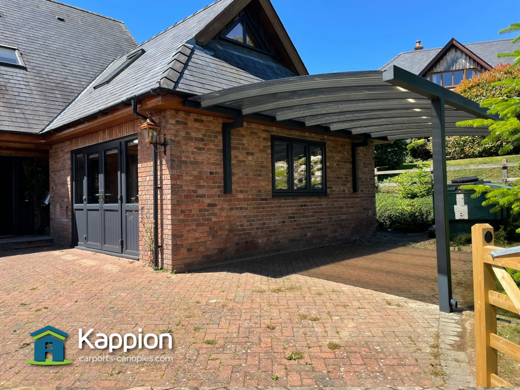 A beautiful 'Quarter-Curved' Carport installed in Newtown | Kappion ...